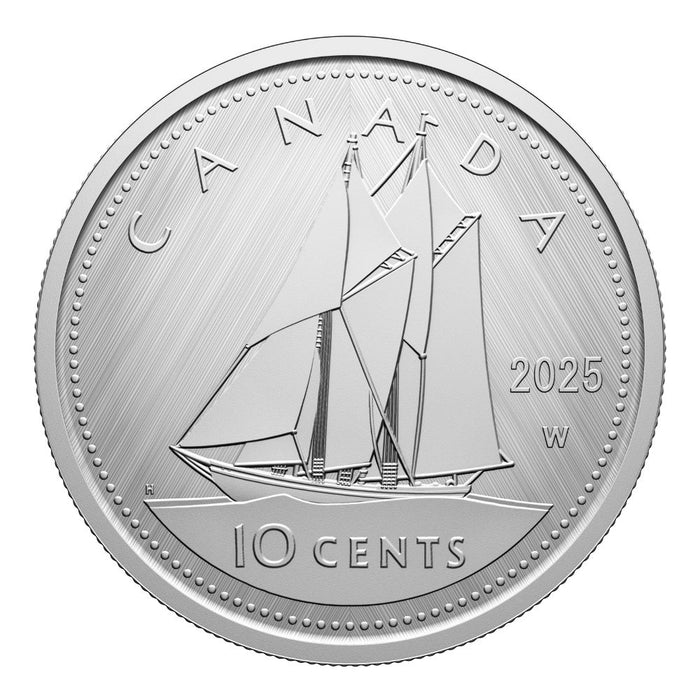 W Mint Mark Bluenose 1 Oz Silver Coin Canada 2025 - Royal Canadian Mint