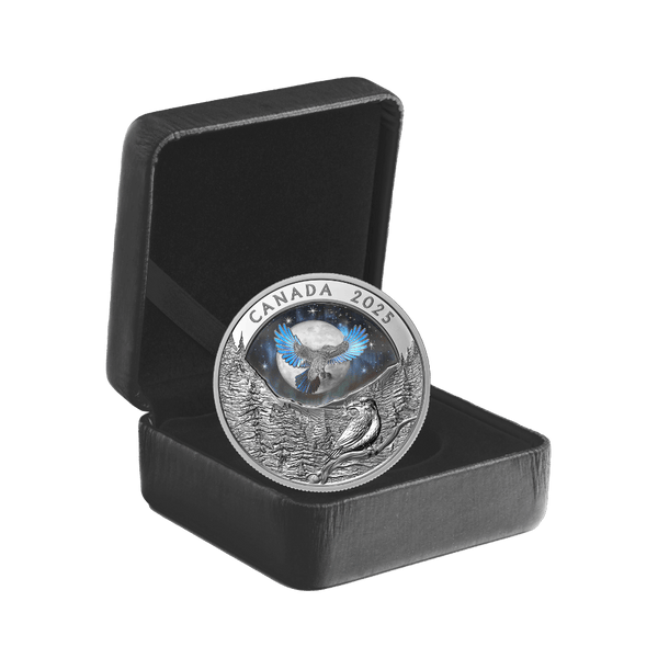 Moon Sky Raven 1 Oz Fine Silver Coin Canada 2025 - Royal Canadian Mint