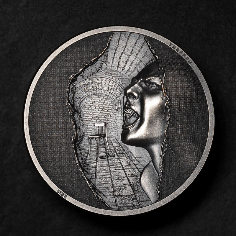 ESCAPE Trapped 1 Oz Silver Coin $5 Cook Islands 2023 - CIT Coin Invest AG