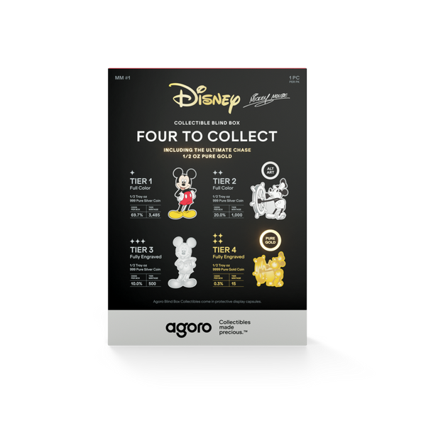 Disney Mickey Mouse Foil Blind Box - Agoro By New Zealand Mint