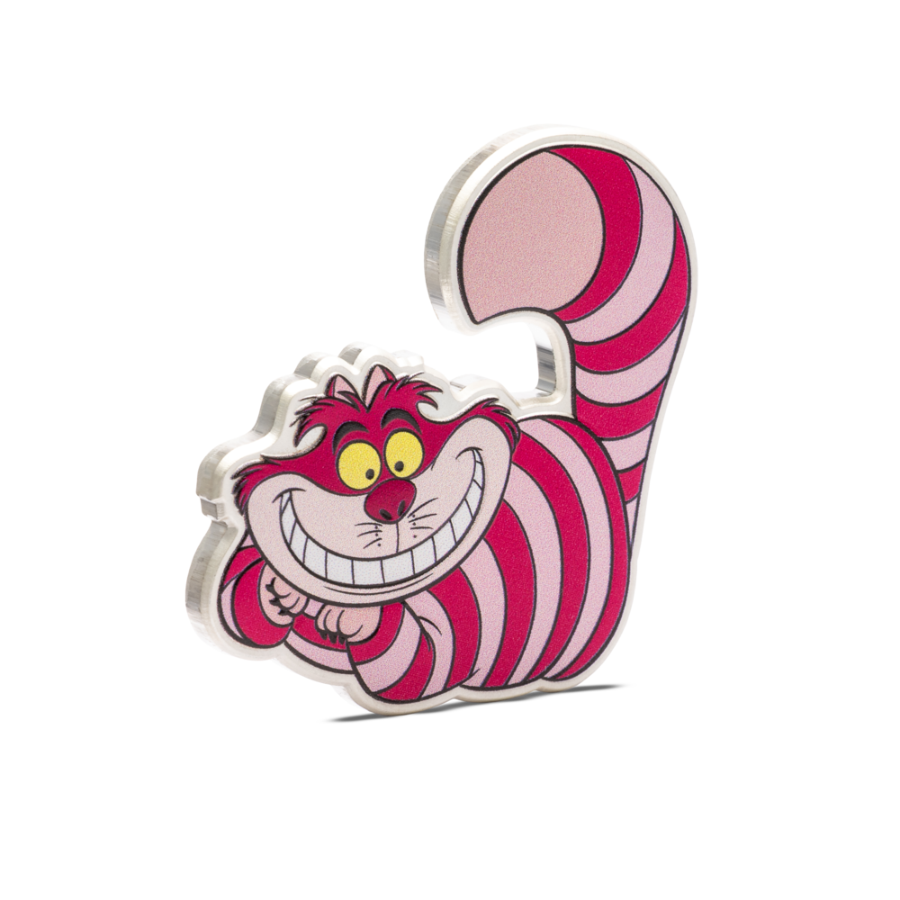 CHESHIRE CAT Disney Alice in Wonderland 2 Oz Silver Coin $3 Niue 2025 ...