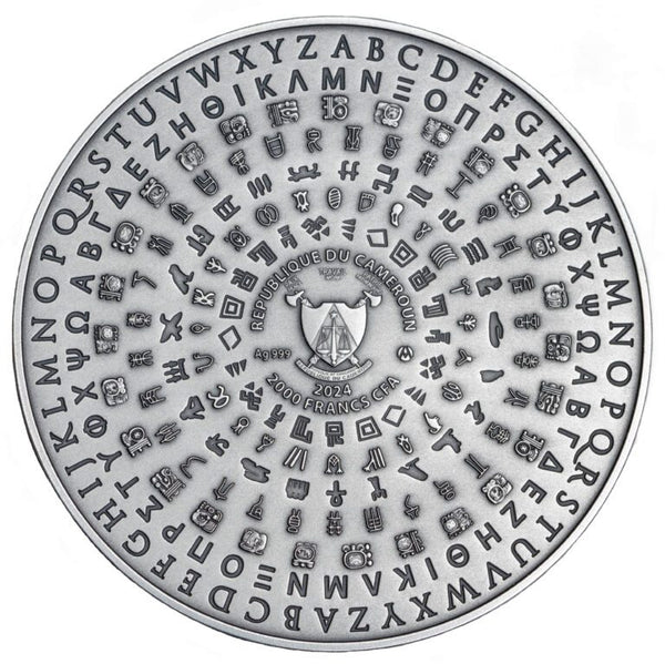 EGYPTIAN Ancient Civilizations 2 Oz Silver Coin 2000 Francs Cameroun ...