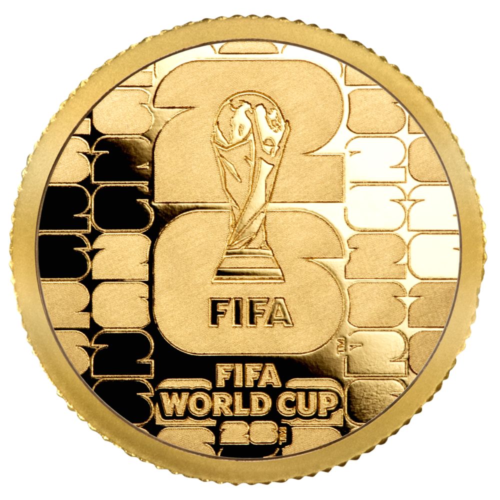 FIFA 2026 Emblem Smallest Gold 0.5g Coin - MDM
