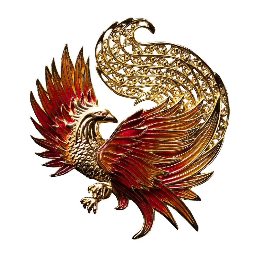 FILIGREE SHAPE PHOENIX 2 Oz Silver Coin $5 Samoa 2025 - MDM