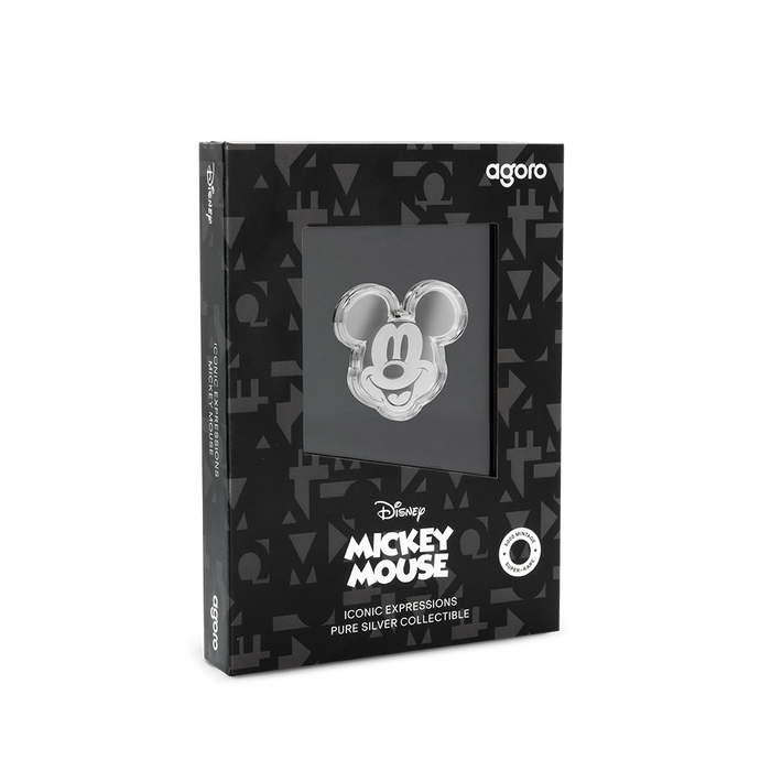 Mickey and Friends Iconic Expressions Mickey Mouse 1/2 Oz Silver ...