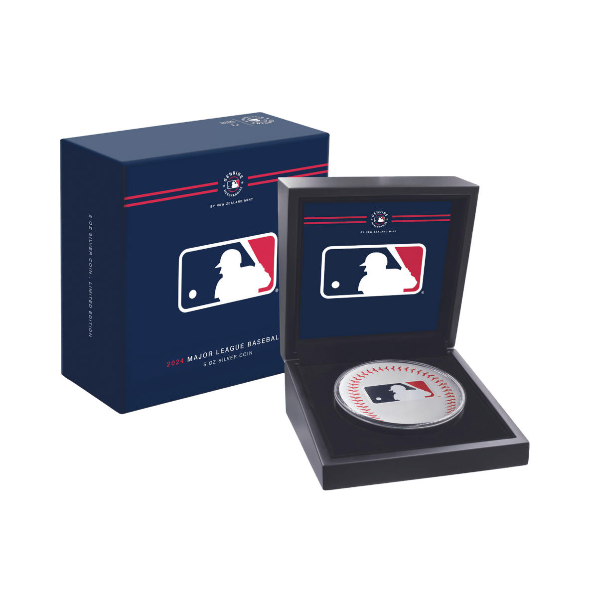 MLB LOGO Major League Baseball 1 Oz Silver Coin $2 Niue 2024 - Agoro By ...