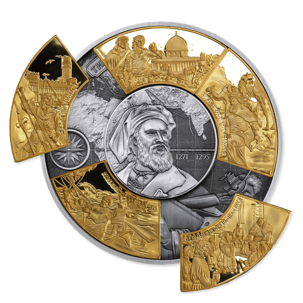 Marco Polo 5 Oz Silver Puzzle Coin 2025 - MDM