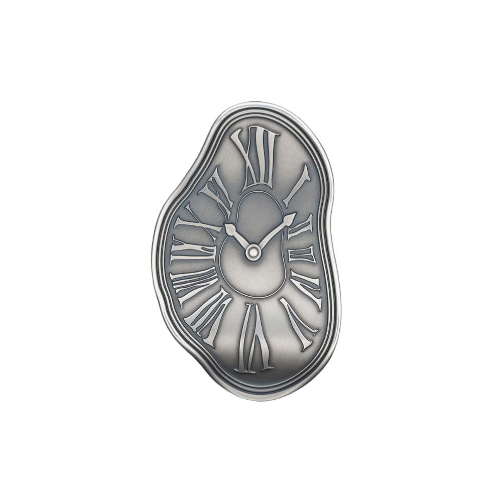 Melting Clock Salvador Dali Silver Coin 2024 - Art Mint