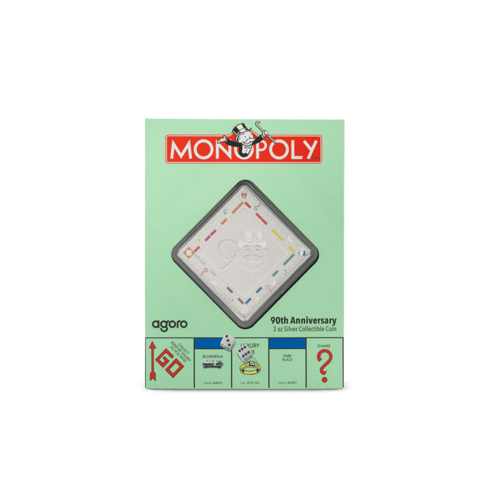 Monopoly 90th Anniversary Silver Collectible Coin - Agoro By New ...