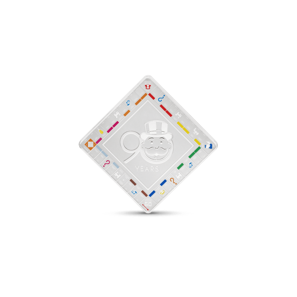 Monopoly 90th Anniversary Silver Collectible Coin - Agoro By New ...