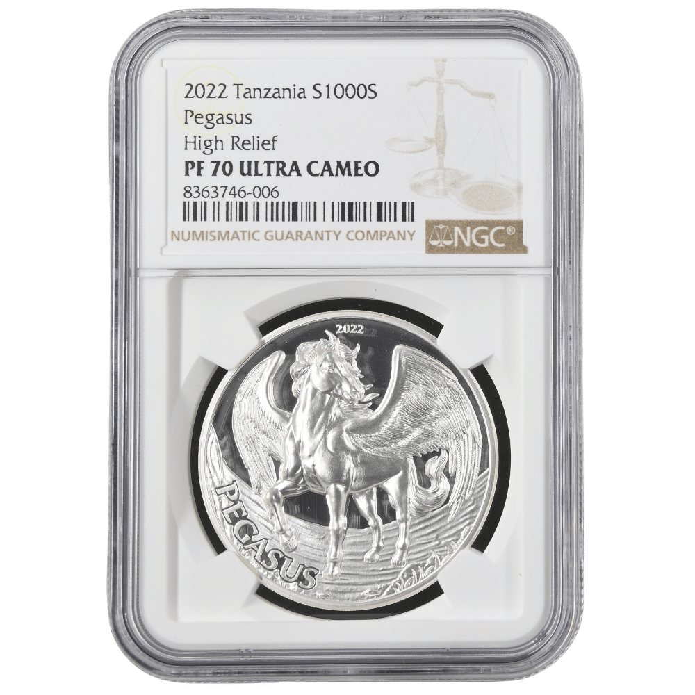 Pegasus Mythical Creatures 1 Oz Silver Coin - PF 70 ULTRA CAMEO ...