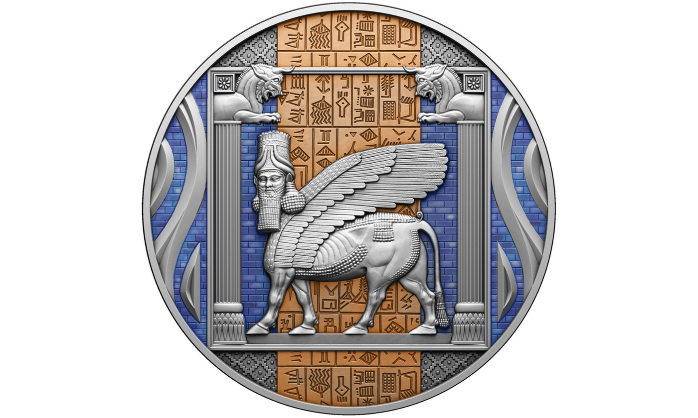 SUMERIAN Ancient Civilizations 2 Oz Silver Coin 2000 Francs Cameroun ...
