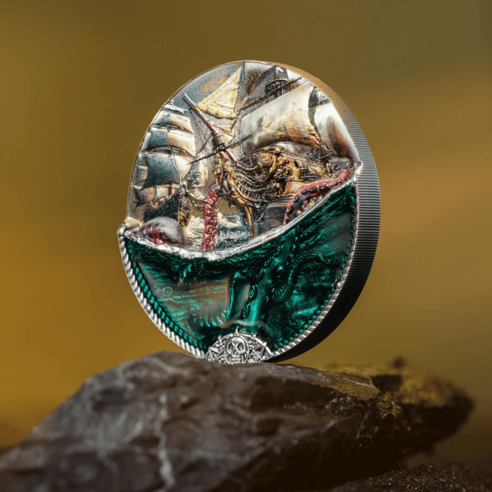 Sea Monster Underwater Fantasy 3 Oz Silver Coin 2025 - CIT Coin Invest AG