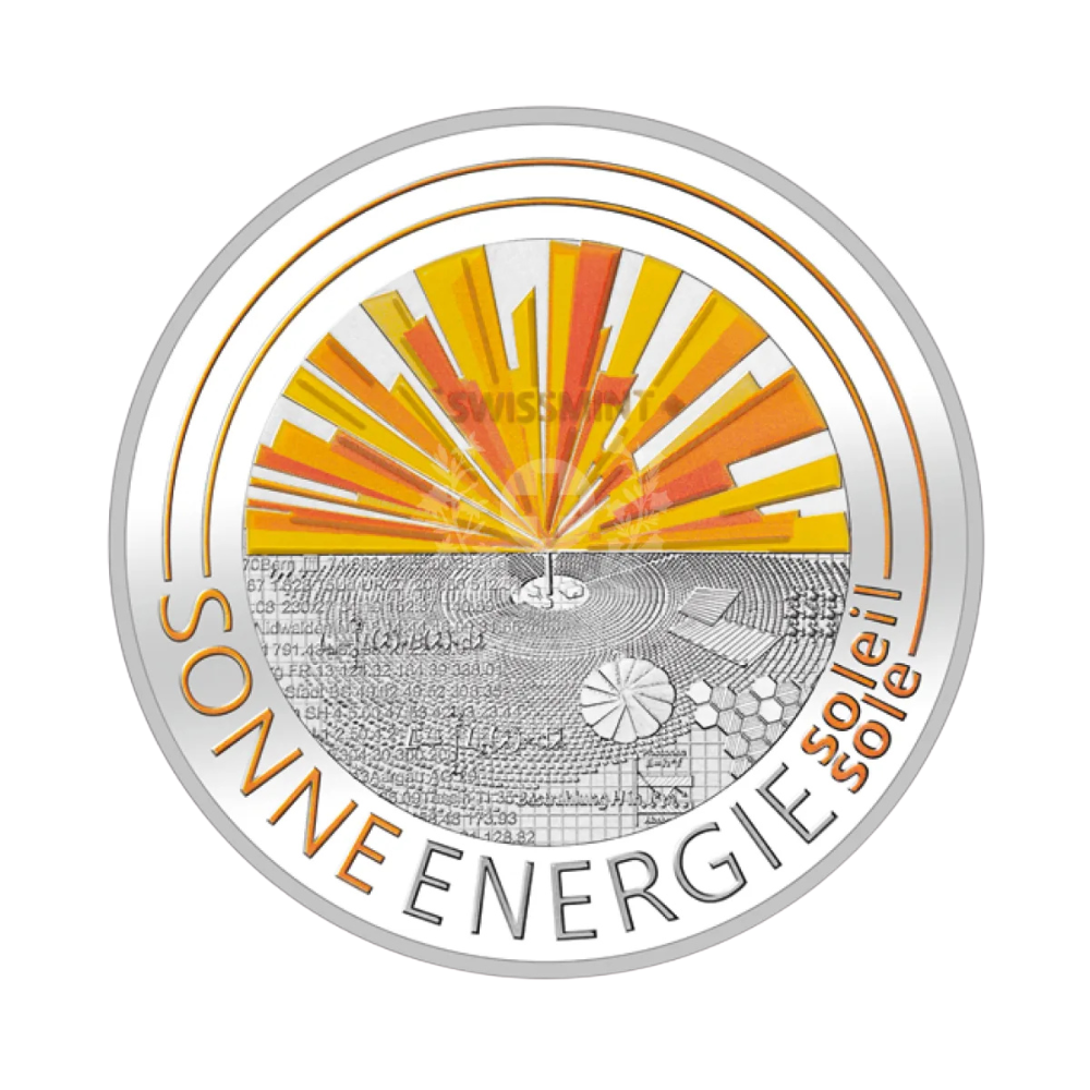 Solar Energy Light of Tomorrow Silver Coin Swissmint 2022 - Swissmint