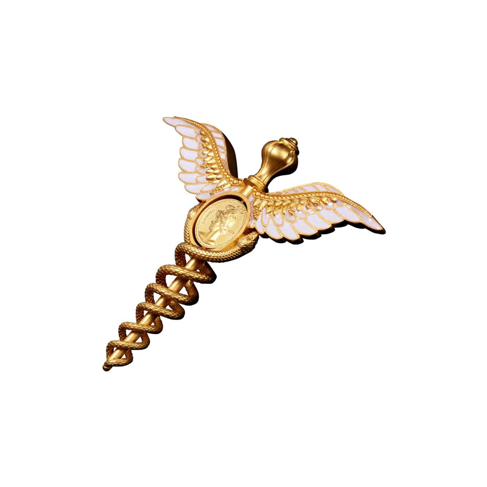 Staff of Hermes "Caduceus" 2 Oz Silver Coin 2025 - MDM