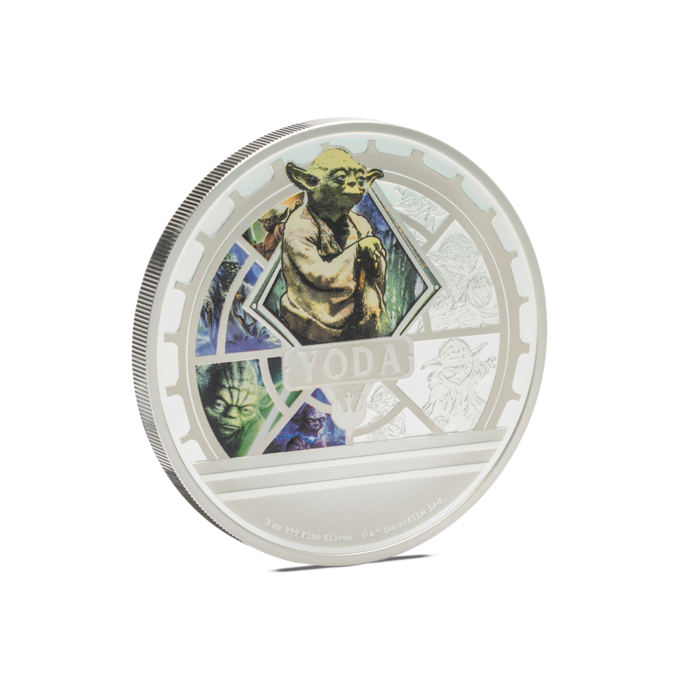 YODA™ Star Wars™ 3 Oz Silver Coin $10 Niue 2025 - Agoro By New Zealand Mint