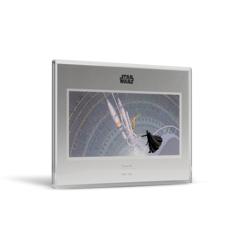 Star Wars™ Concept Art Lightsaber™ Duel on Gantry Silver Collectible ...