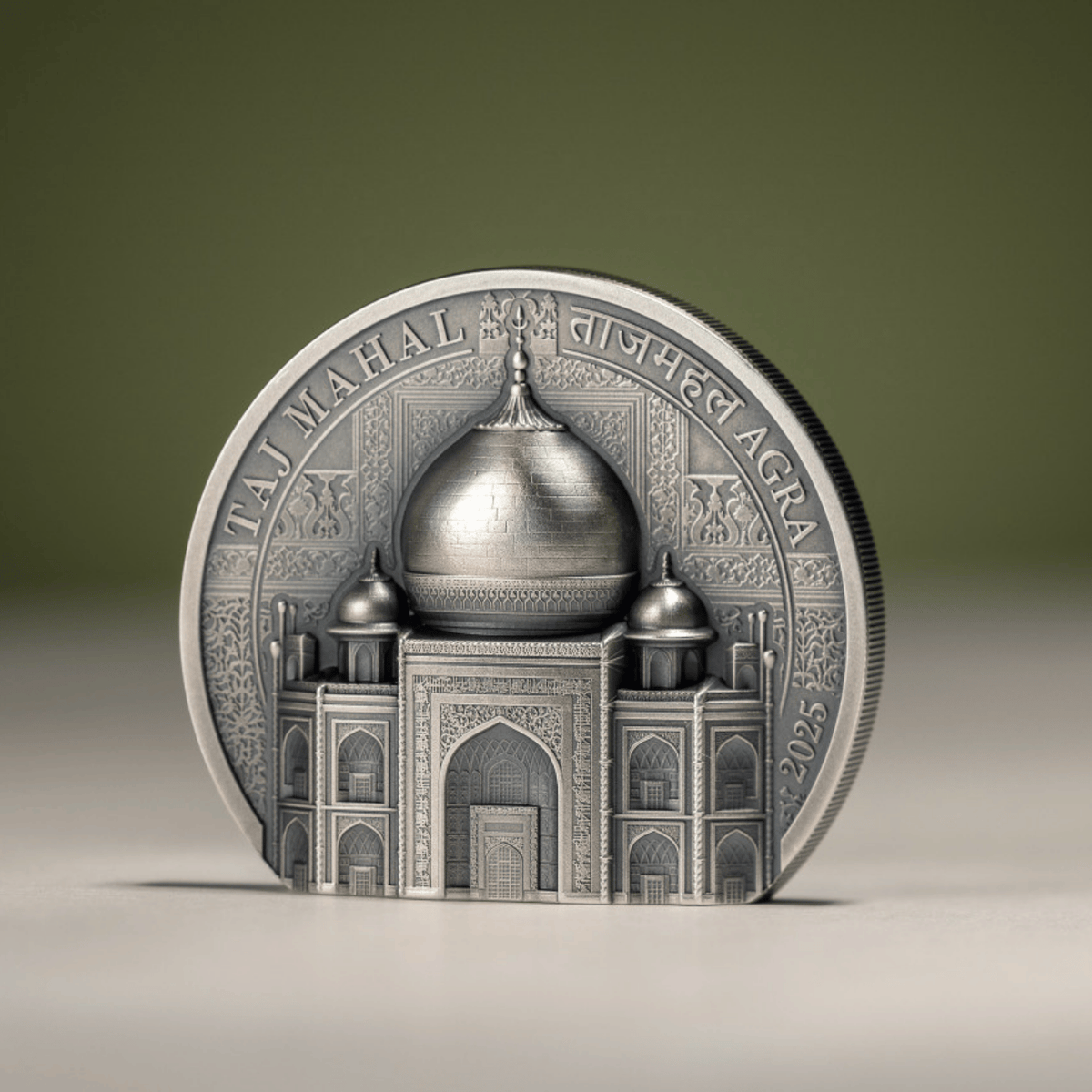 Taj Mahal Historical Monuments 2 Oz Silver Coin 2025 - CIT Coin Invest AG
