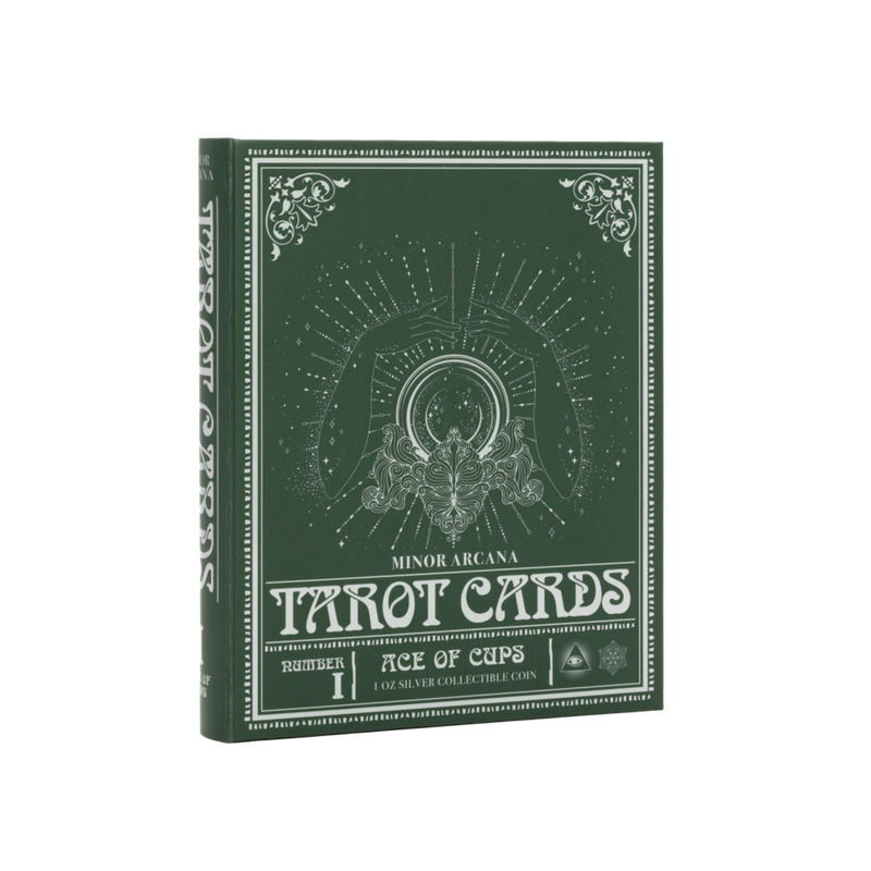 Tarot Cards Ace of Cups 1 Oz Silver Coin - Agoro By New Zealand Mint