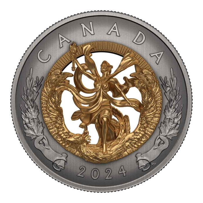 ALLEGORY OF FREEDOM Silver Coin $50 Canada 2024 - Royal Canadian Mint