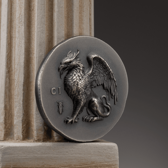 GRYPHON Numismatic Icons 1 Oz Silver Coin $5 Cook Islands 2024 - CIT ...