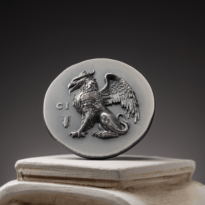 GRYPHON Numismatic Icons 1 Oz Silver Coin $5 Cook Islands 2024 - CIT ...