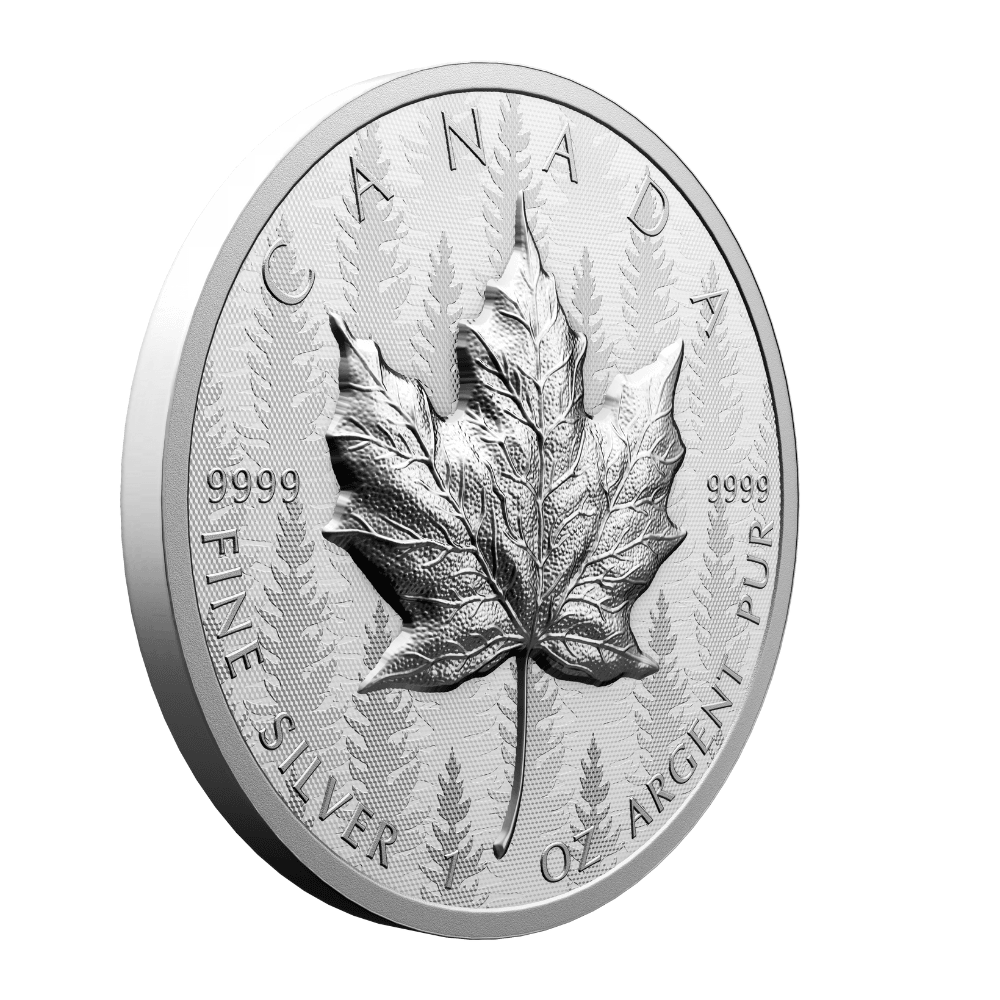 MAPLE LEAF Ultra High Relief 1 Oz Silver Coin $20 Canada 2024 - Royal ...