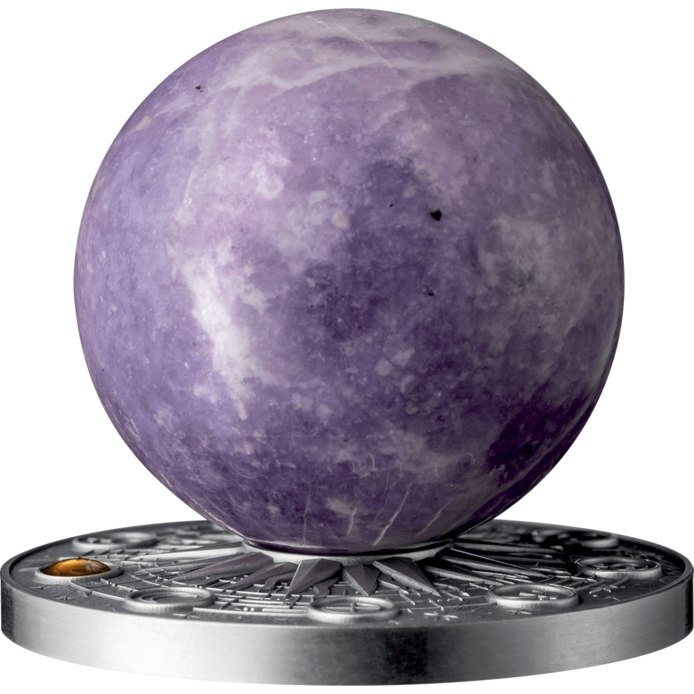 MERCURY Solar System 2 Oz Silver Coin 10 Cedis Ghana 2024 - Mint XXI