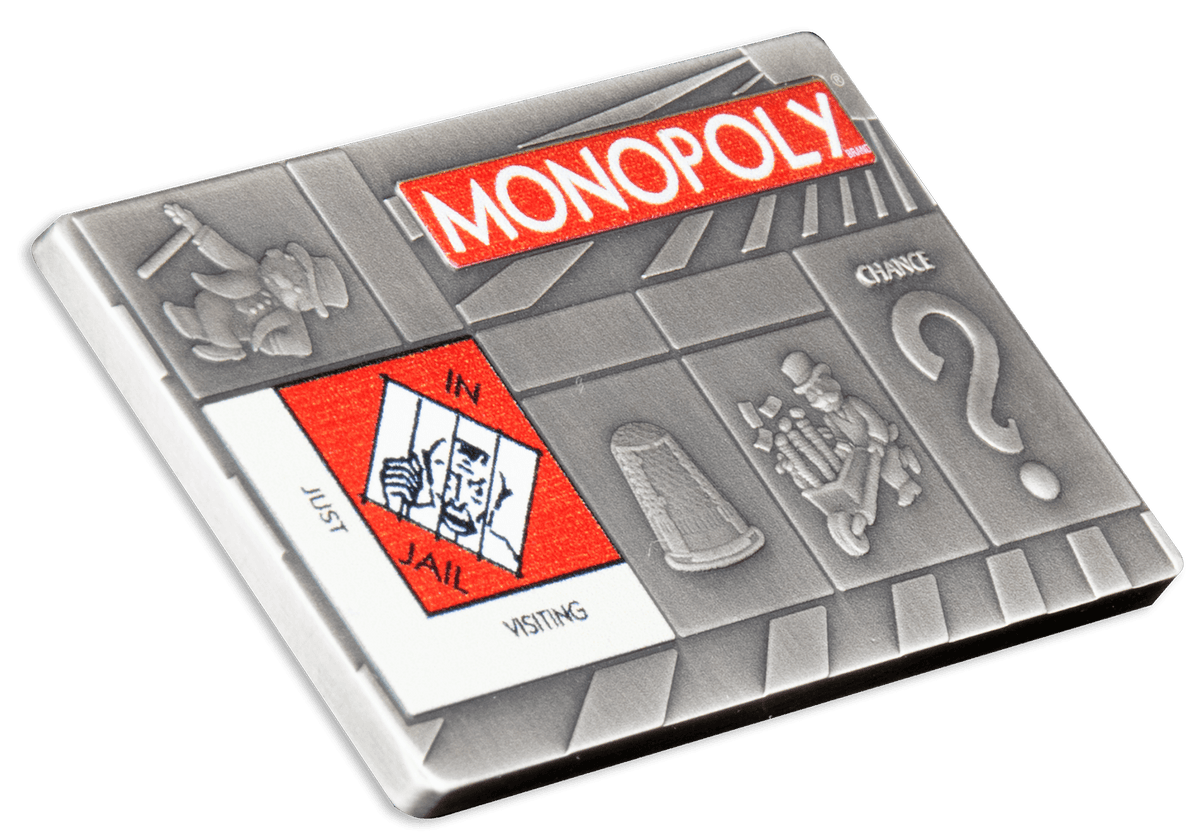 MONOPOLY Set 4 x 1 Oz Silver Coins $5 Samoa 2023 - MDM