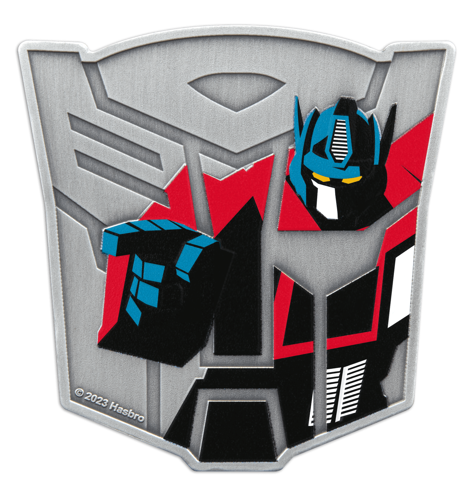 OPTIMUS PRIME Transformer Shaped 1 Oz Silver Coin $5 Samoa 2023 - MDM
