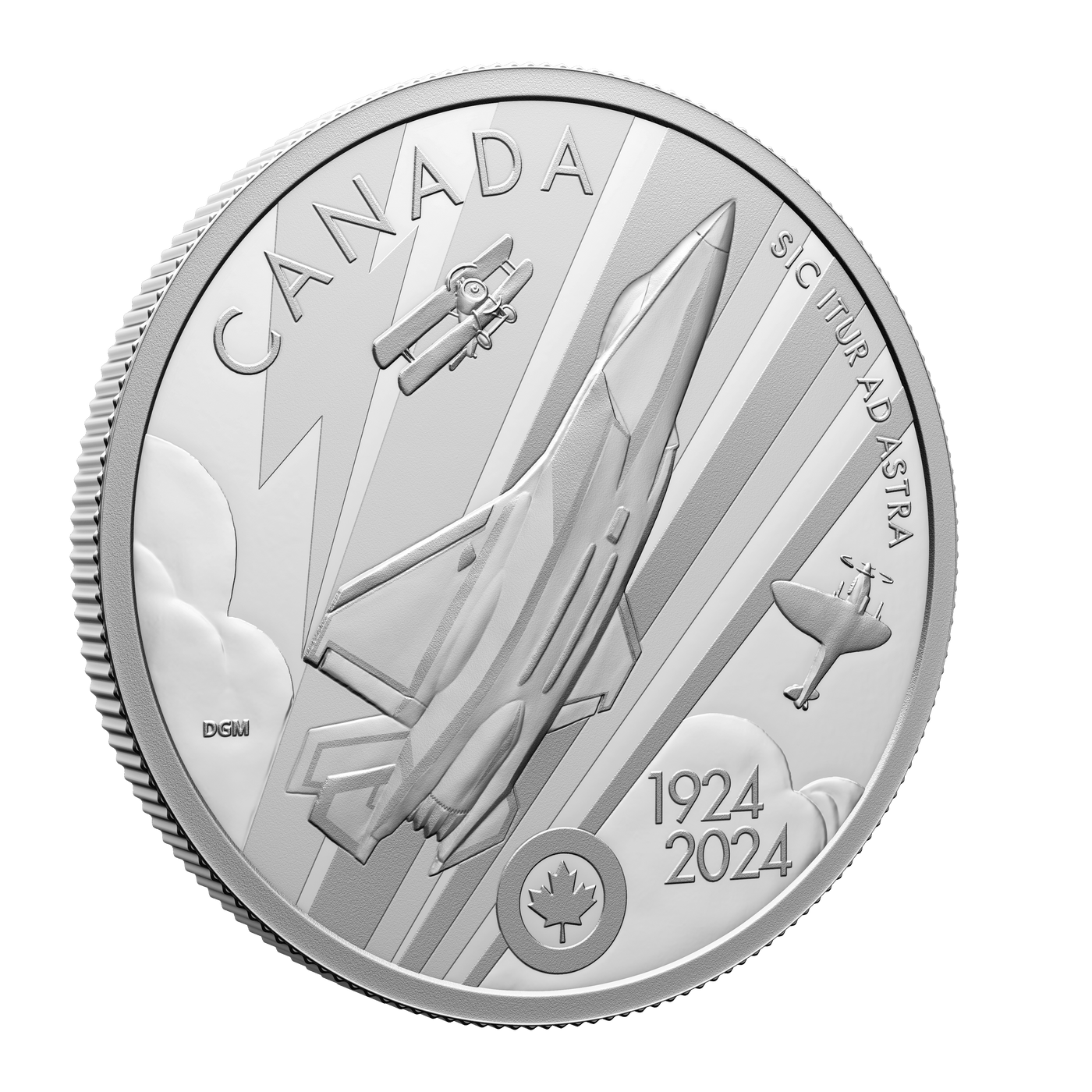 ROYAL CANADIAN AIR FORCE 100th Anniversary 1 Oz Silver Coin $20 Canada ...