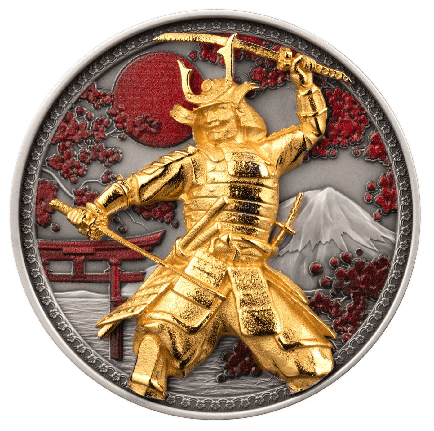 SAMURAI 5 Oz Silver Coin $10 Samoa 2024 - MDM