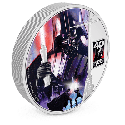 STAR WARS Return of the Jedi 40th Anniversary 3 Oz Silver Coin $10 Niue ...