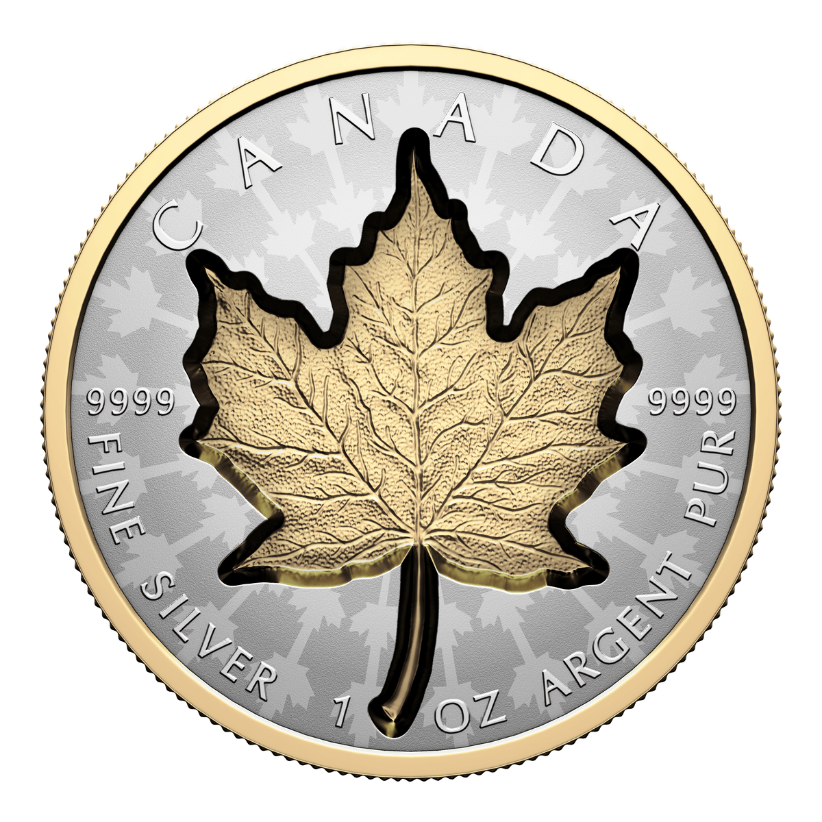 SUPER INCUSE SILVER MAPLE LEAF 1 Oz Silver Coin $20 Canada 2024 - Royal ...