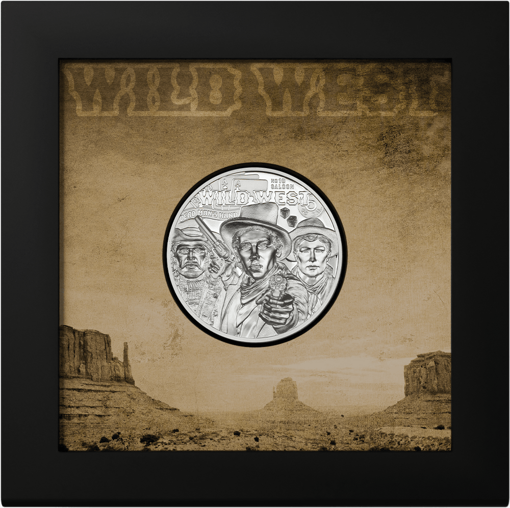 WILD WEST Legends 1 Oz Silver Coin $5 Cook Islands 2024 - CIT Coin ...