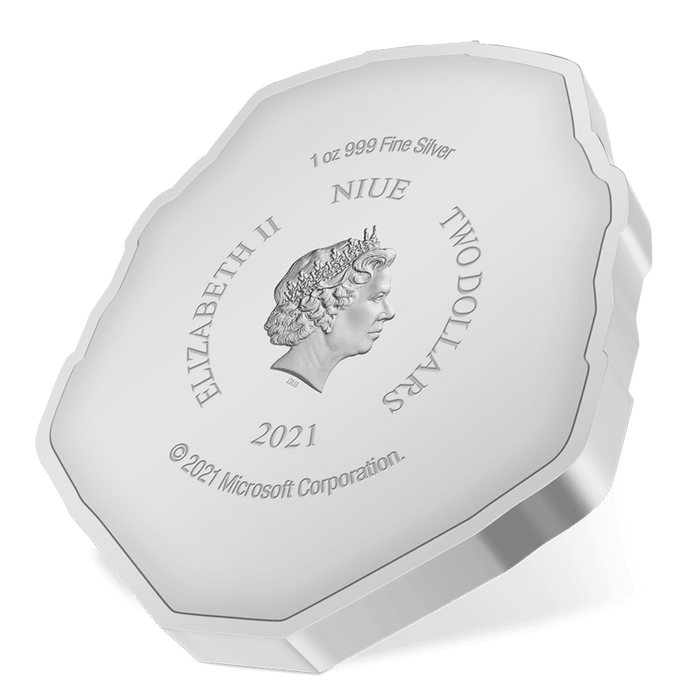 MASTER CHIEF HELMET Halo 1 Oz Silver Coin $2 Niue 2021 - Agoro By New ...