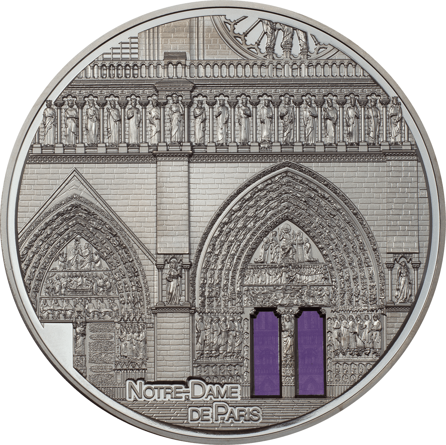 Notre Dame De Paris Tiffany Art Metropolis 5 Oz Silver Coin 2021 - CIT ...