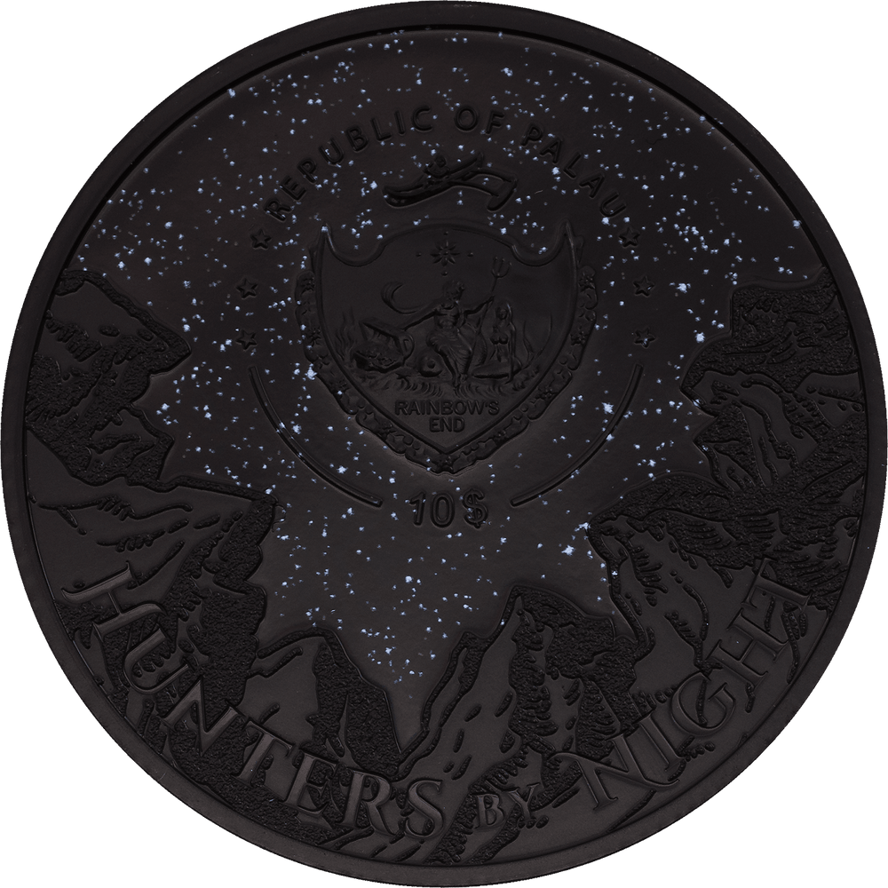 PYTHON Hunters By Night 2 Oz Silver Coin $10 Palau 2022 - CIT Coin ...