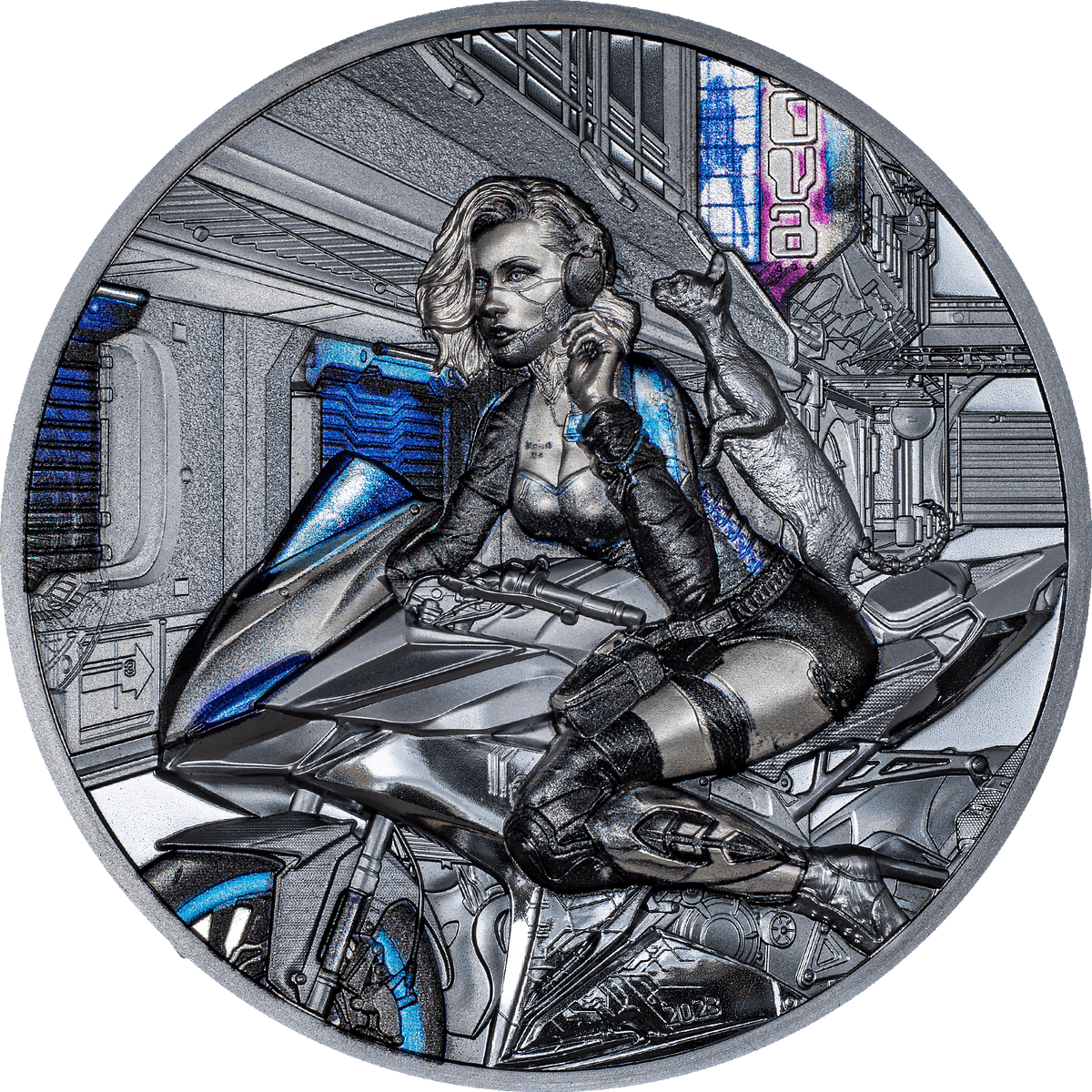 CYBER QUEEN 3 Oz Silver Coin $20 Cook Islands 2023 - CIT Coin Invest AG