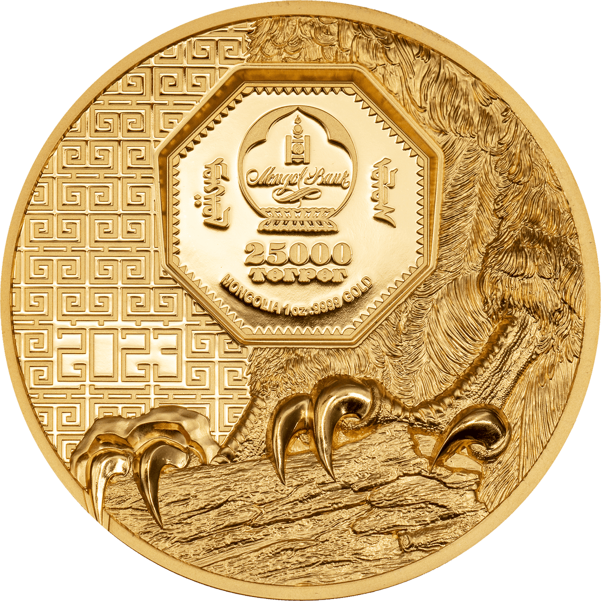 Falcon Wild Mongolia 1 Oz Gold Coin 2023 - CIT Coin Invest AG