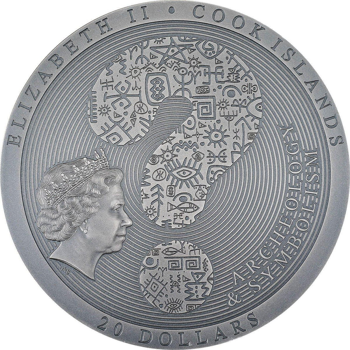 ANTIKYTHERA MECHANISM Antiqued Archeology Symbolism 3 Oz Silver Coin ...