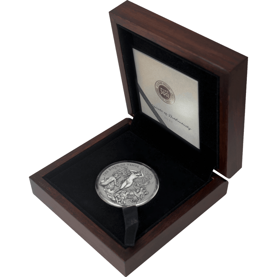 BIRTH OF VENUS Celestial Beauty 2 Oz Silver Coin 2000 Francs Cameroon ...