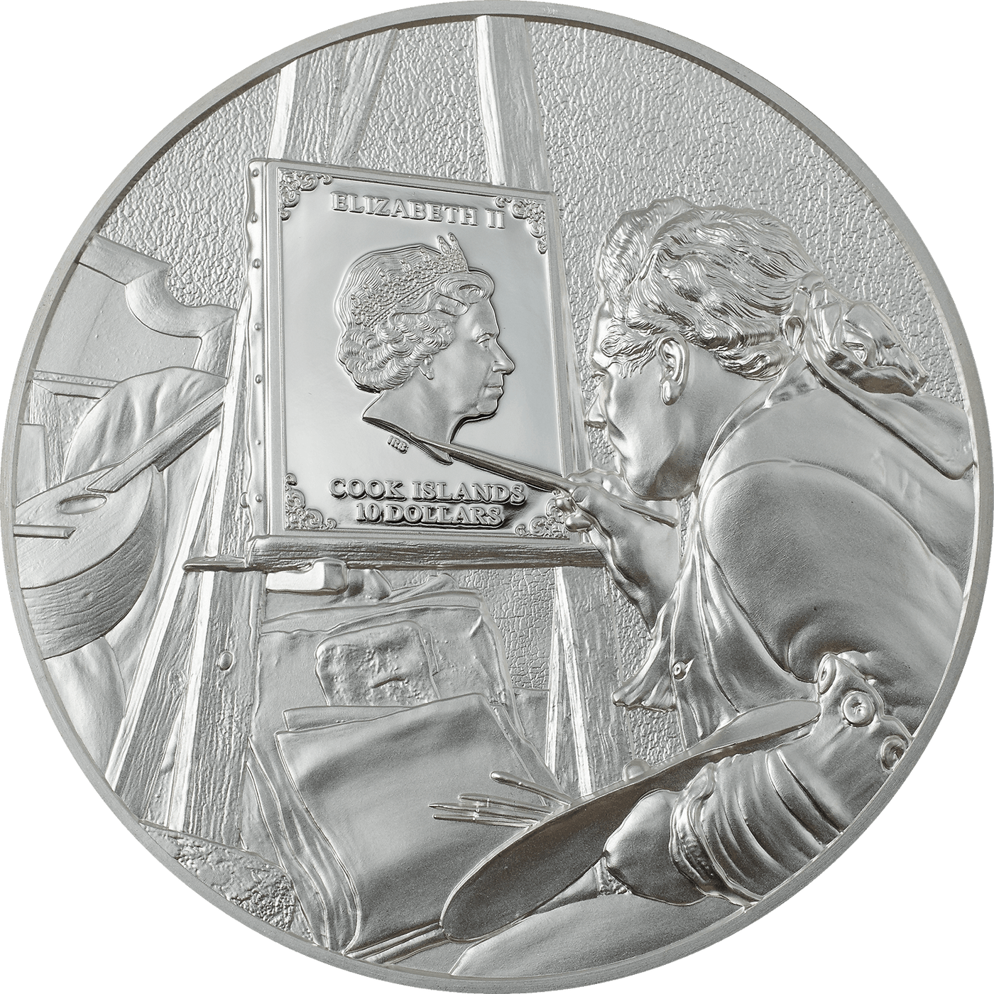 CLAUDE MONET Masters of Art 2 Oz Silver Coin $10 Cook Islands 2023 ...