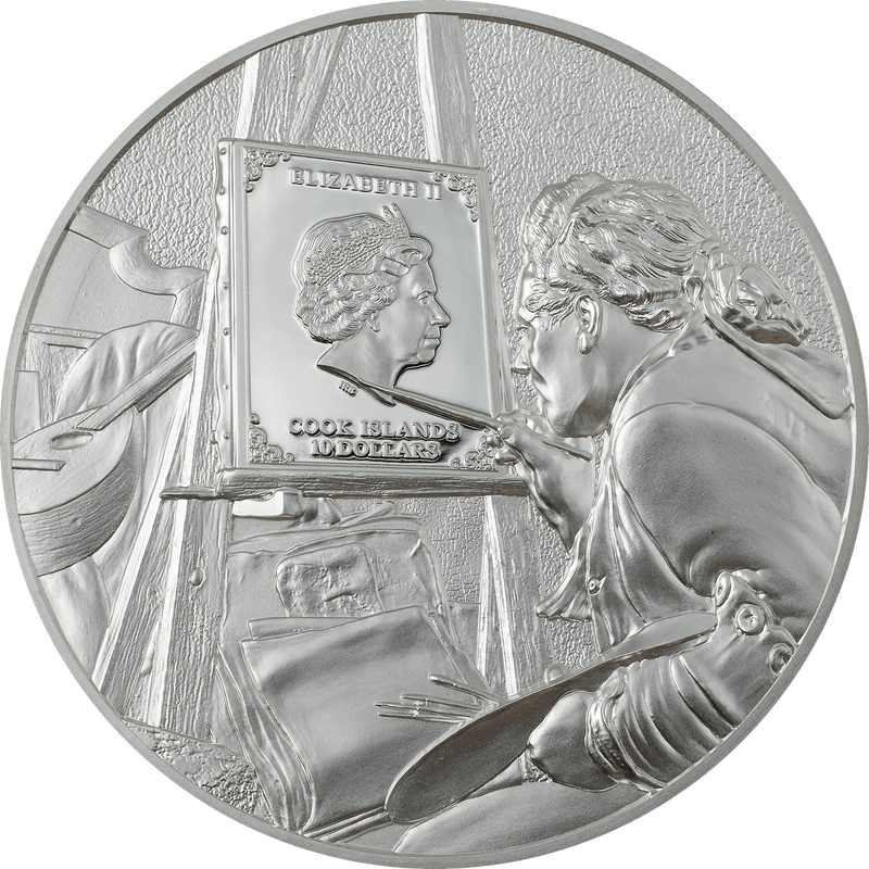 CLAUDE MONET Masters of Art 2 Oz Silver Coin $10 Cook Islands 2023 ...