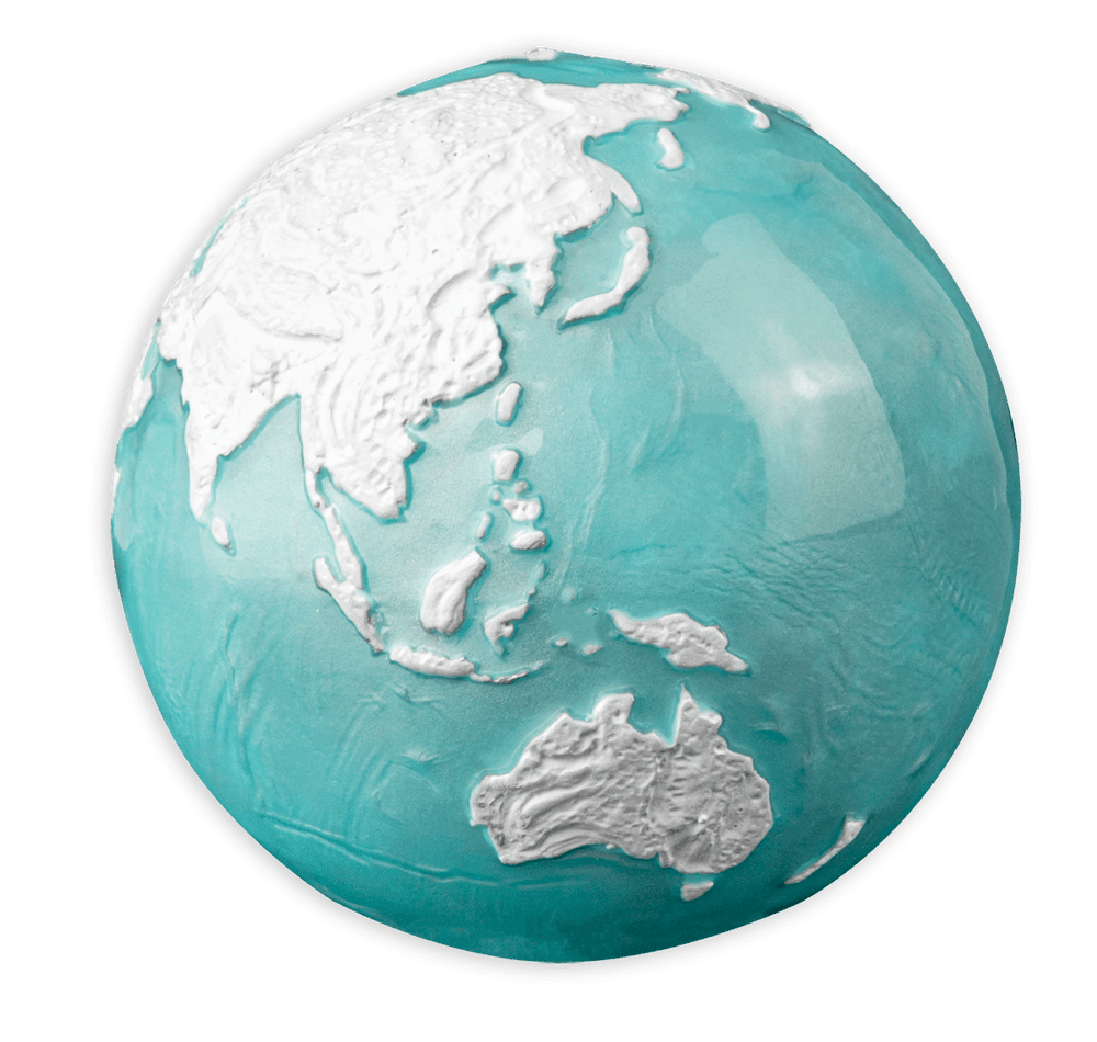 FROZEN MARBLE Planet Earth Spherical 3 Oz Silver Coin $5 Barbados 2023 ...