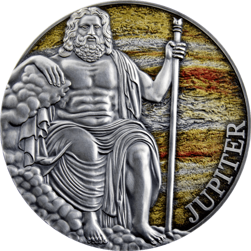 JUPITER Planets and Gods 3 Oz Silver Coin 3000 Francs Cameroon 2021 ...
