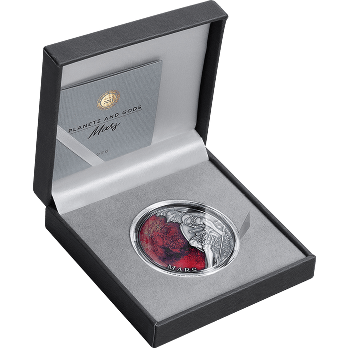 MARS Planets and Gods 3 Oz Silver Coin 3000 Francs Cameroon 2020 - Mint XXI