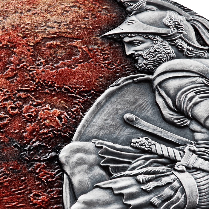 MARS Planets and Gods 3 Oz Silver Coin 3000 Francs Cameroon 2020 - Mint XXI