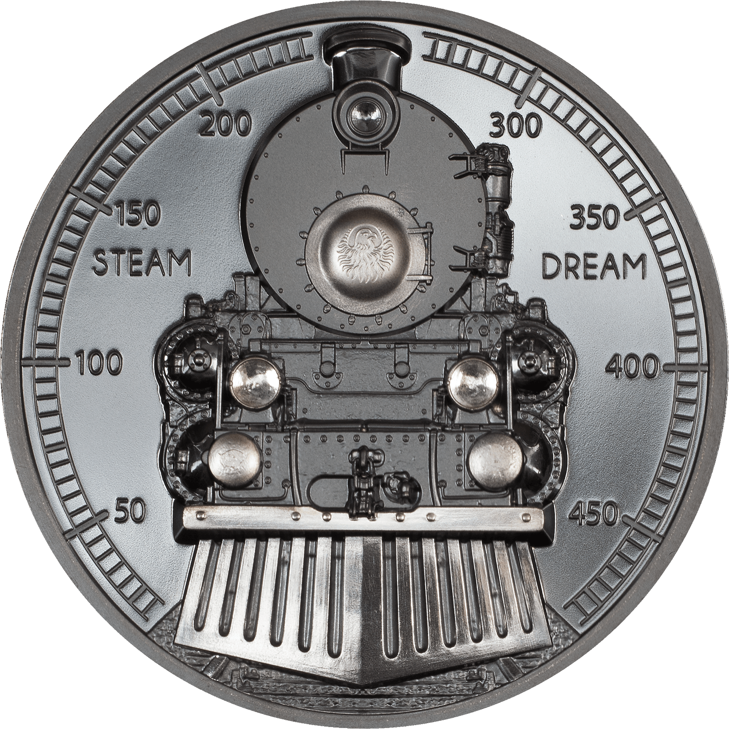 TRAIN Steam Dream 2 Oz Silver Coin $10 Cook Islands 2023 - CIT Coin ...