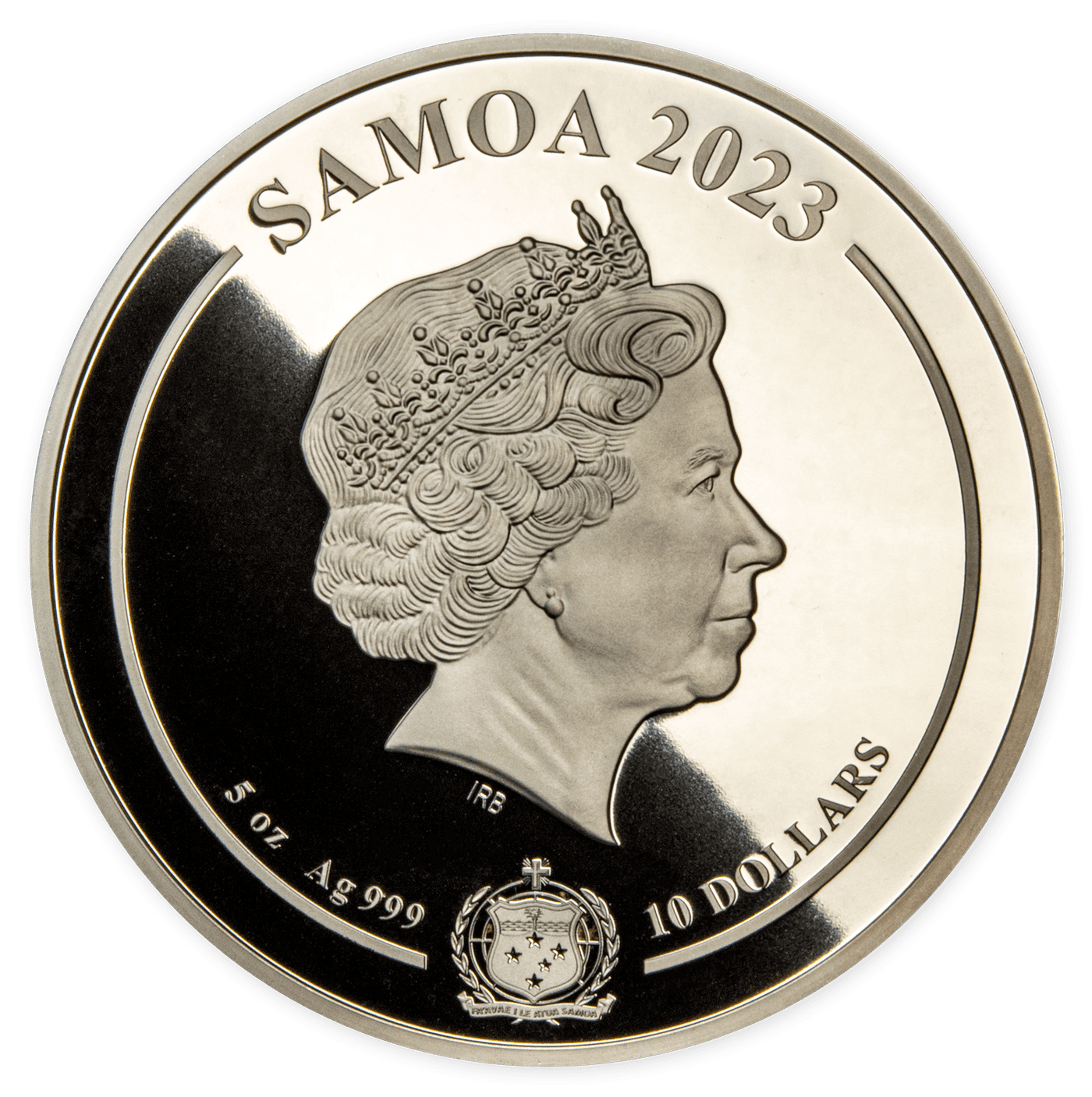 TWO TOWERS Lord Of The Rings 5 Oz Silver Coin 10 Dollars Samoa 2023 - MDM